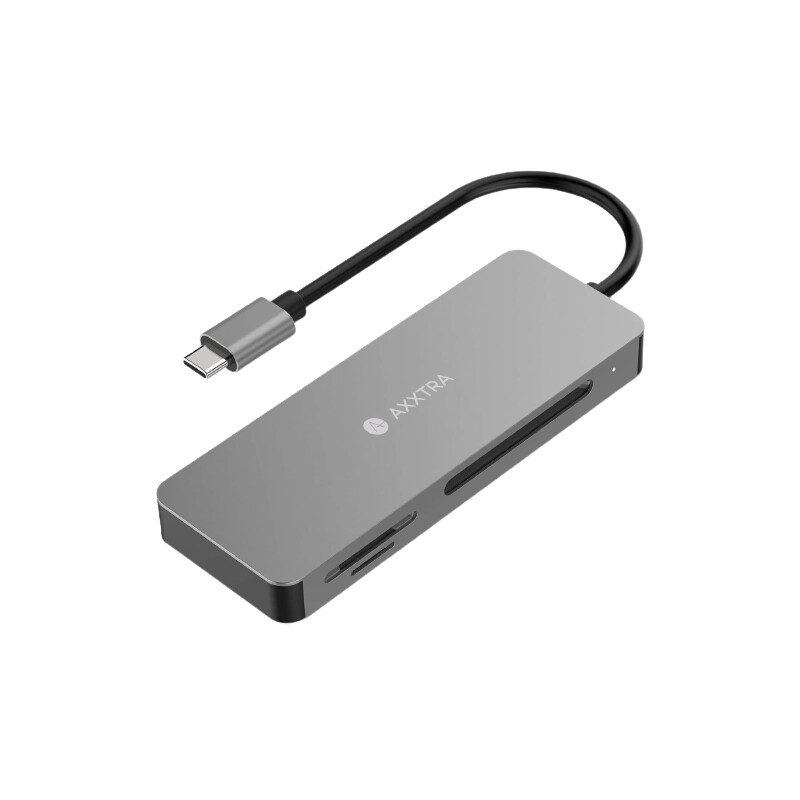 Axxtra Multi-Kartenleser ALU USB 3.0 | Hartlauer