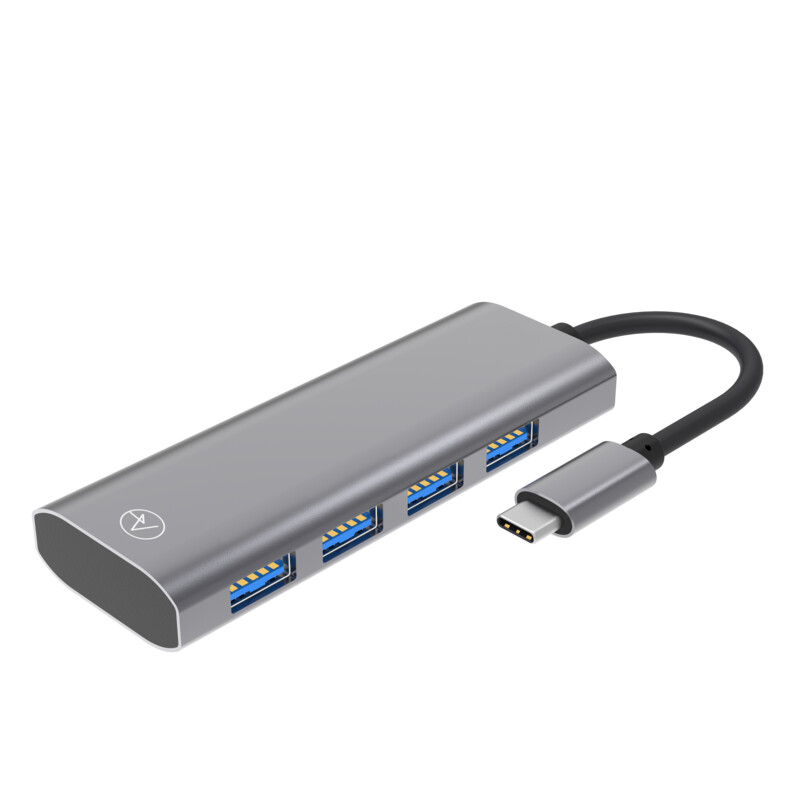 Axxtra USB-C/USB-A Hub 4 Ports | Hartlauer